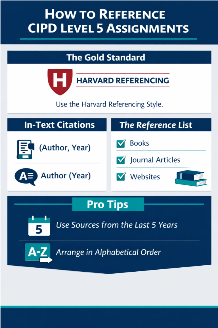 How to Reference CIPD Level 5 Assignments